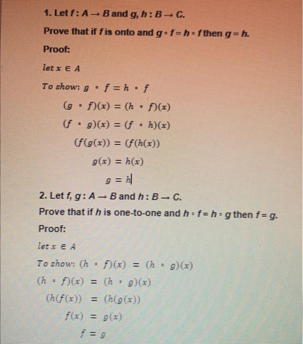 Solved Hi, i am just curious if i have done these proofs | Chegg.com