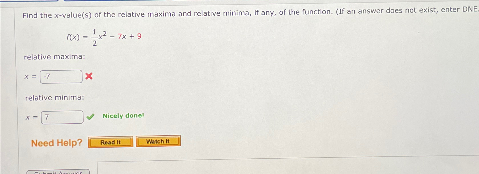 Solved Find the x-value(s) ﻿of the relative maxima and | Chegg.com