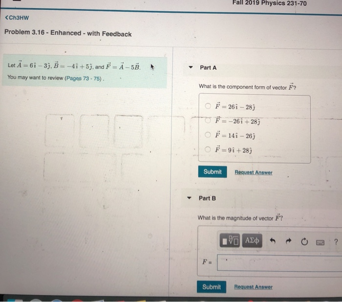 Solved Fall 2019 Physics 231-7U | Chegg.com