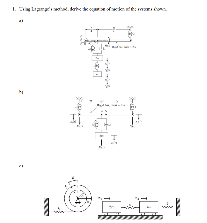 Solved Using Lagrange's method, derive the equation of | Chegg.com Solved Using Lagrange's method, derive the equation of | Chegg.com