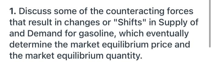 Solved 1. Discuss some of the counteracting forces that | Chegg.com