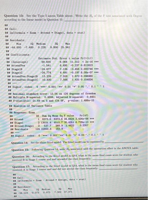 Solved This dataset is collected from a summer sehool Stats | Chegg.com