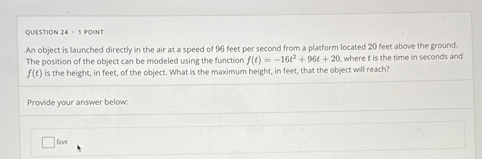Solved Question 24 1 ﻿pointan Object Is Launched Directly 