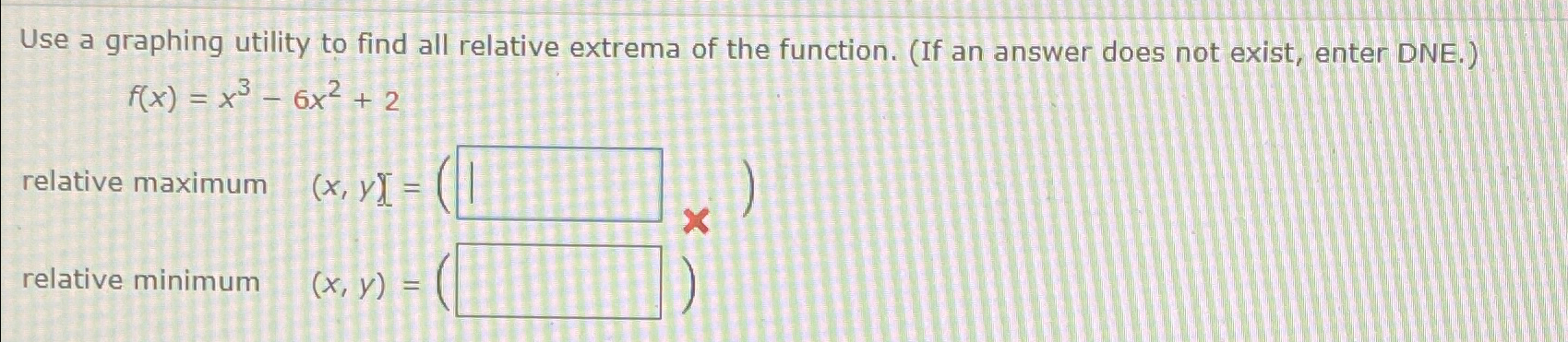 Solved Use a graphing utility to find all relative extrema | Chegg.com