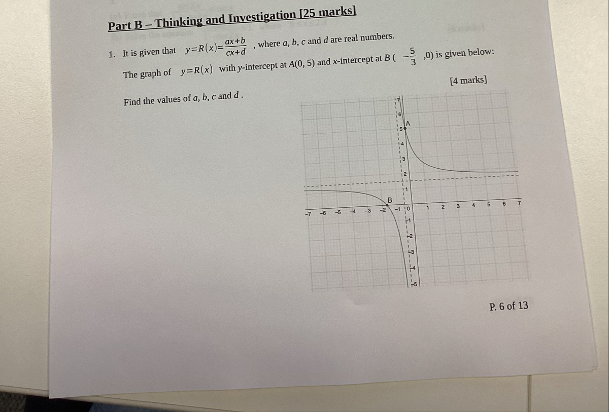 Solved Part B - ﻿Thinking and Investigation [25 ﻿marks]It is | Chegg.com