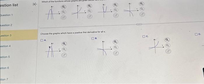 Which of the functions whose graphs are give * t | Chegg.com