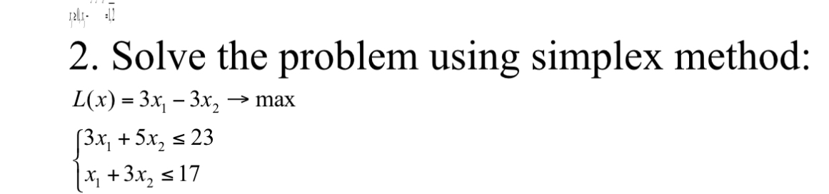 Solved Solve the problem using simplex methodSolve the | Chegg.com