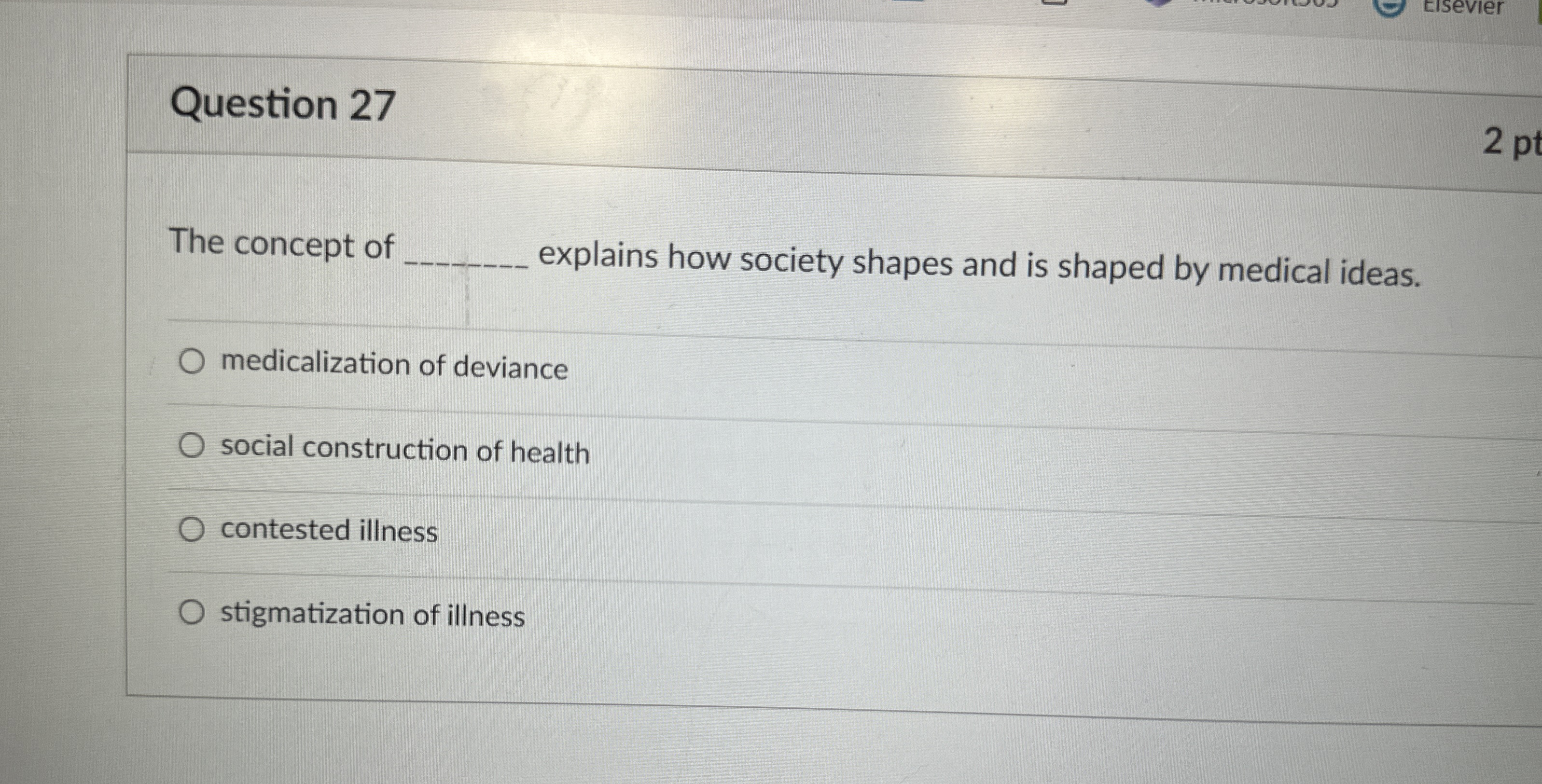 Solved Question 27The concept of ﻿explains how society | Chegg.com