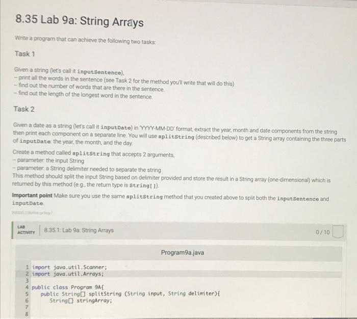 Solved Task 1 Given a string (let's call it inputsentence). | Chegg.com