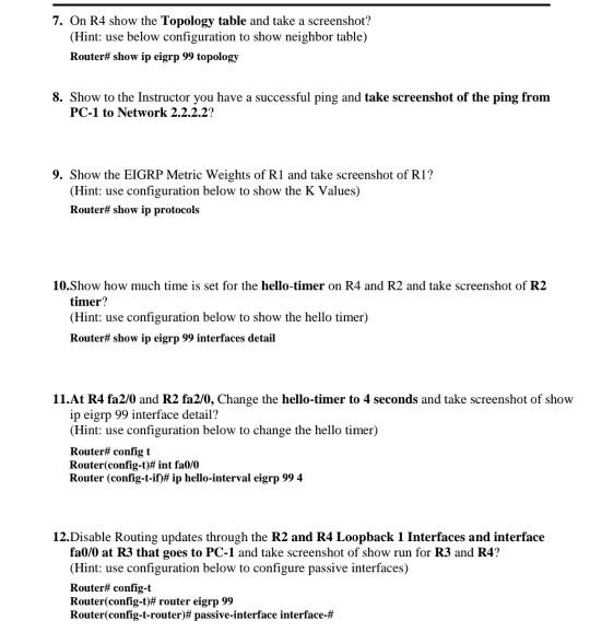 Solved 1. Creating Networking Devices and Assigning IP'S. 2. | Chegg.com