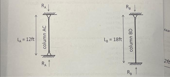 -What is the effective length of column BD?-Calculate | Chegg.com