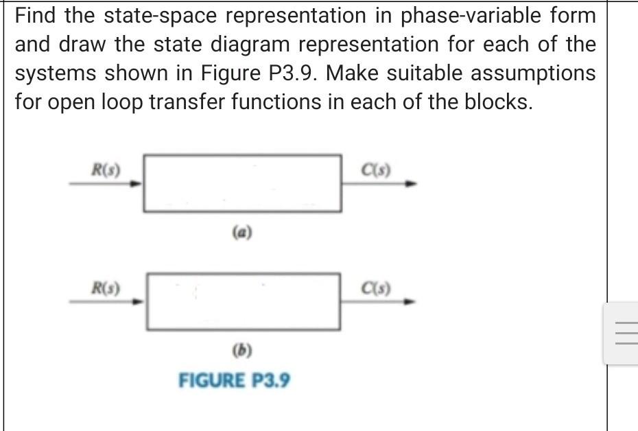 Find the state-space representation in phase-variable | Chegg.com