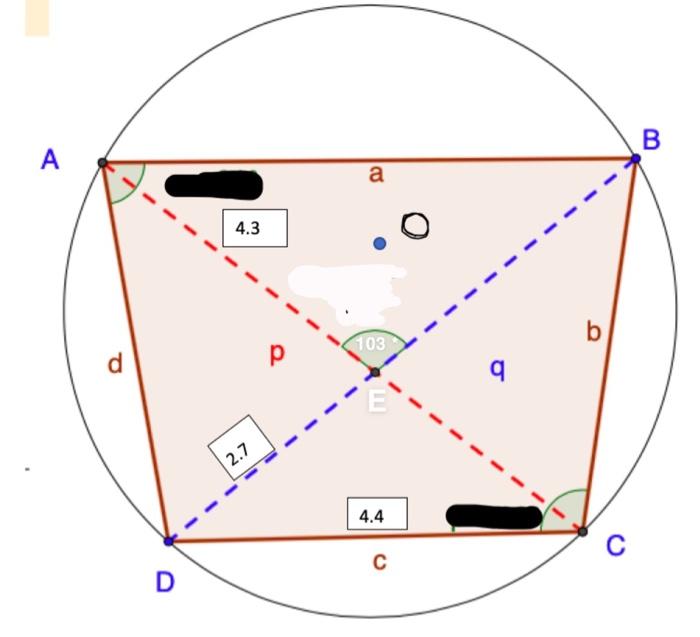 Solved this is a trapezoid inscribed with abcd intersection | Chegg.com