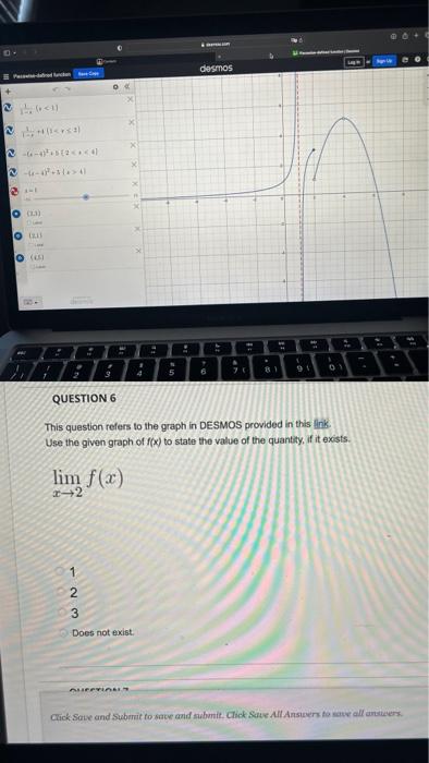 Solved This question refers to the graph in DESMOS provided | Chegg.com