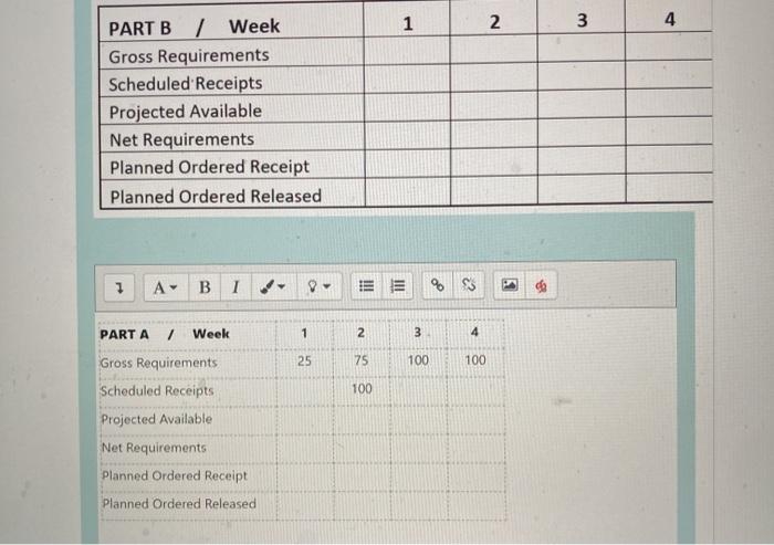 Solved vestion 3 nswer saved Complete the following MRP | Chegg.com