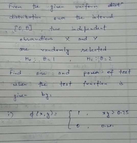 Solved From the given uniform dist" distribution ower the | Chegg.com