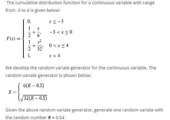 Solved The cumulative distribution function for a continuous | Chegg.com