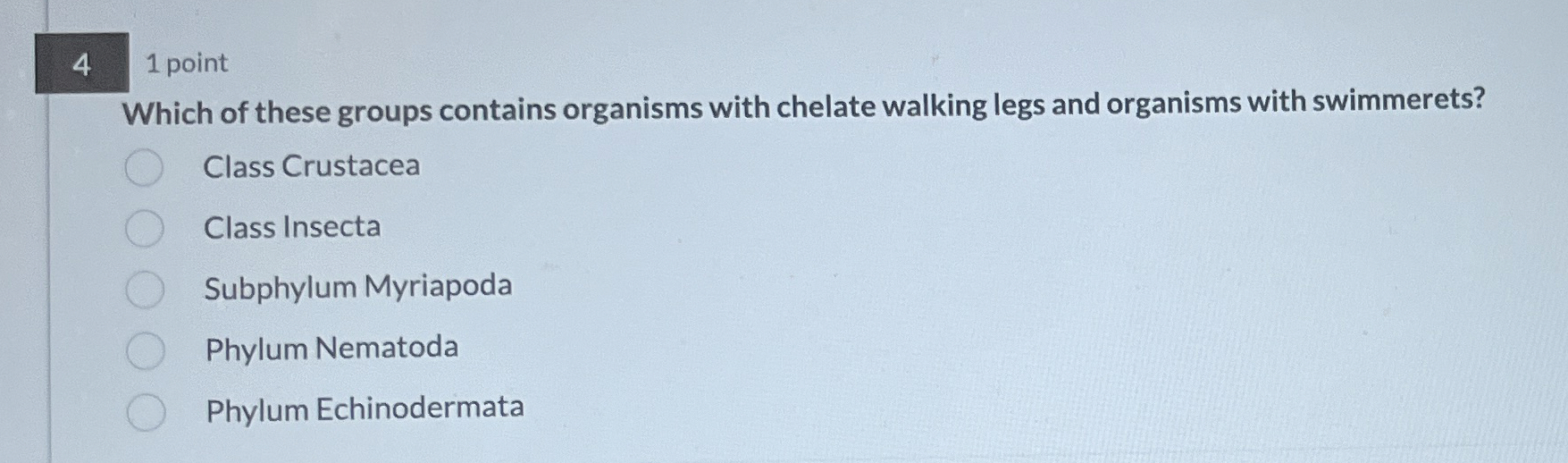 Solved 41 ﻿pointWhich of these groups contains organisms | Chegg.com