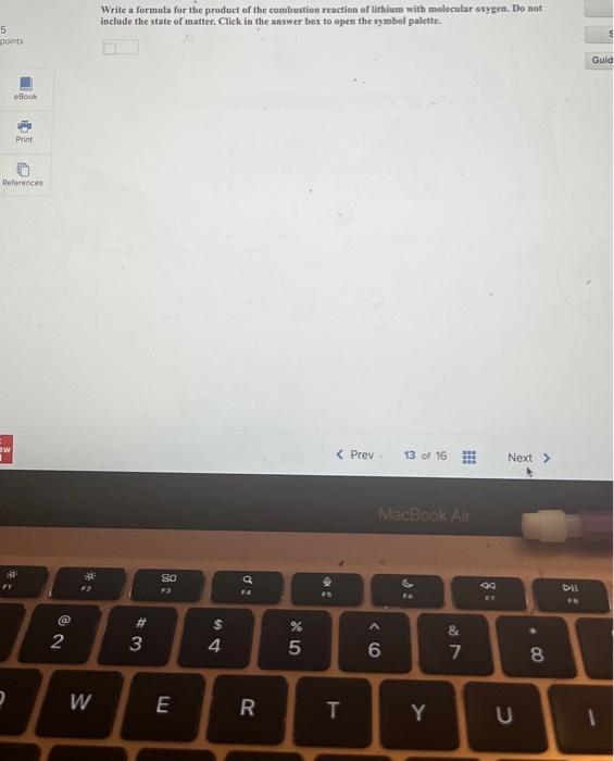 Solved 5 points C aw 1 eBook References F1 Print @2 F2 W | Chegg.com
