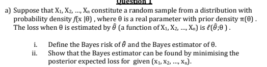 Solved a) ﻿Suppose that x1,x2,dots,xn ﻿constitute a random | Chegg.com