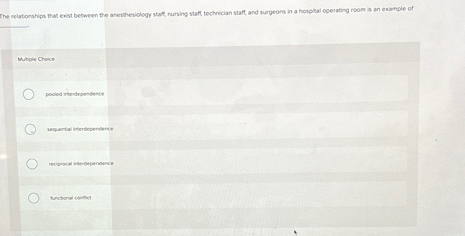 Solved The relationships that exist between the | Chegg.com