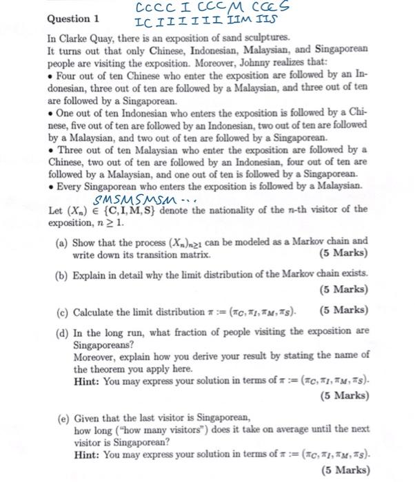 CCCC I CCCM CCES Question 1 ICIIIIII IIM IIS In | Chegg.com