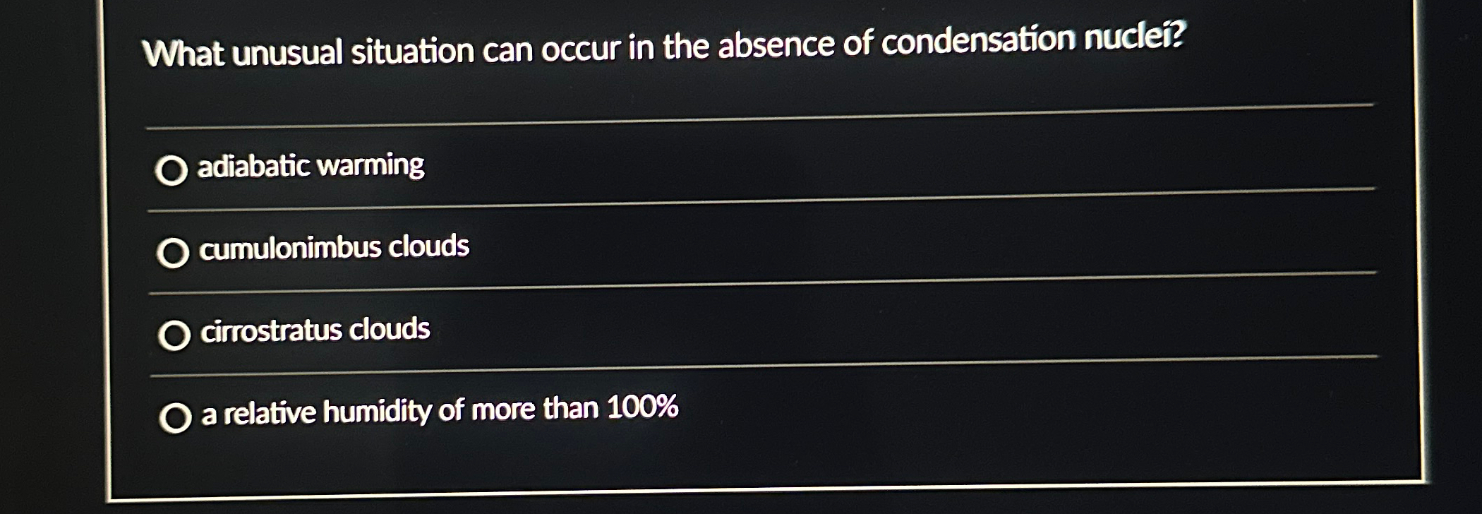 Solved What unusual situation can occur in the absence of | Chegg.com