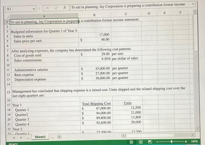 Solved 1. Analyze a mixed cost using a scattergraph plot and | Chegg.com