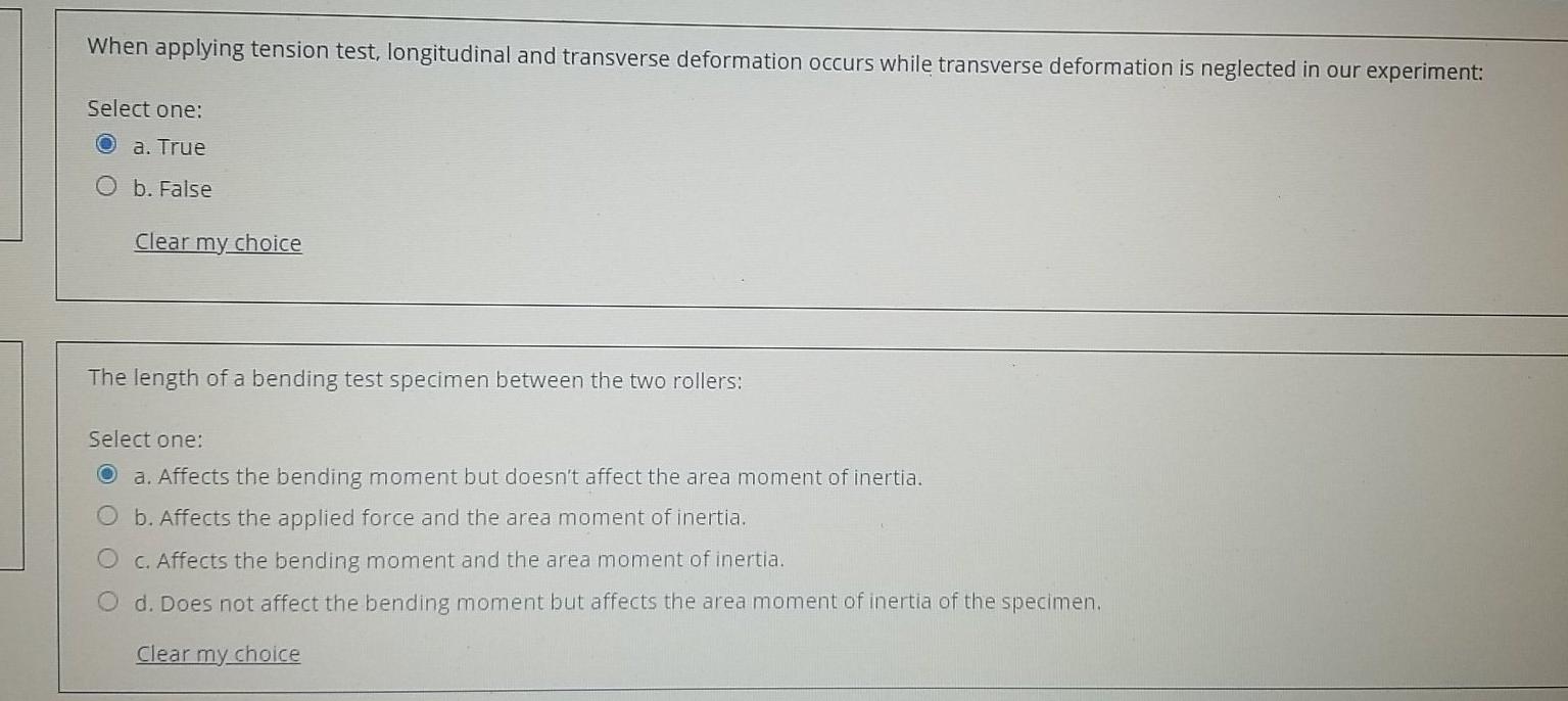 Solved When applying tension test, longitudinal and | Chegg.com