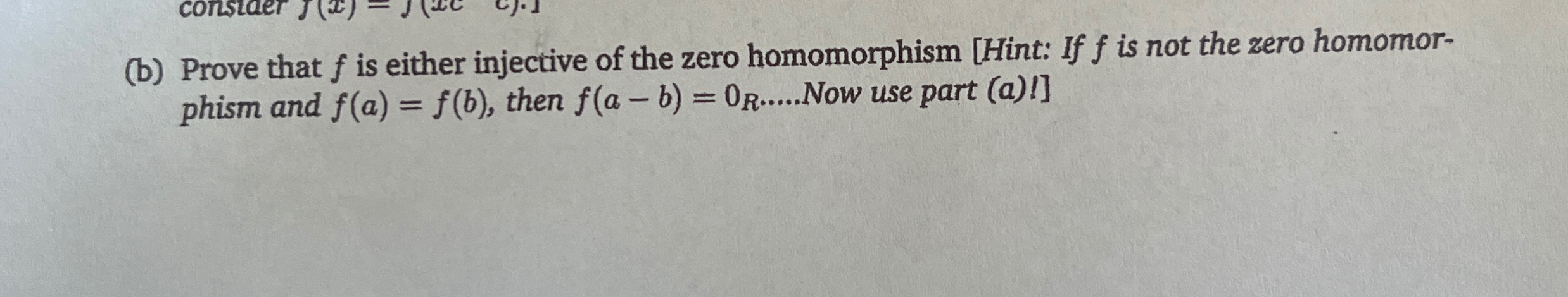 Solved Let F be a field where f:F->R ibe a homomorphism of | Chegg.com