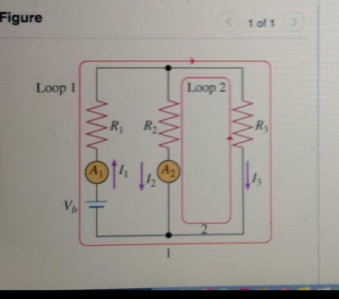 Solved Part C Apply the loop rule to loop 2 (the smaller | Chegg.com