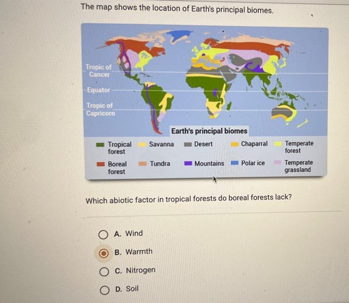 [Solved]: The map shows the location of Earth's princip