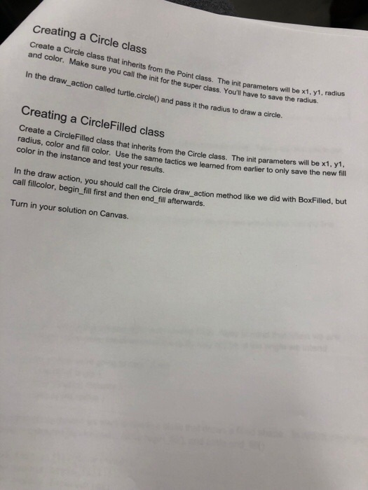 Solved • • Create and use classes Inherit from a previously | Chegg.com