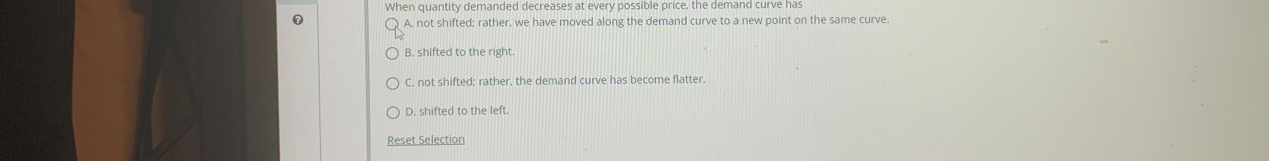 Solved When quantity demanded decreases at every possible | Chegg.com