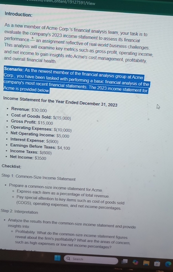 Solved Introduction:As a new member of Acme Corp.'s | Chegg.com