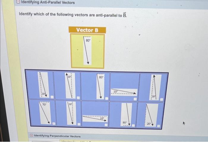 Solved Identify which of the following vectors are | Chegg.com