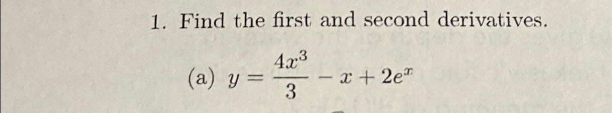 Solved Find the first and second | Chegg.com
