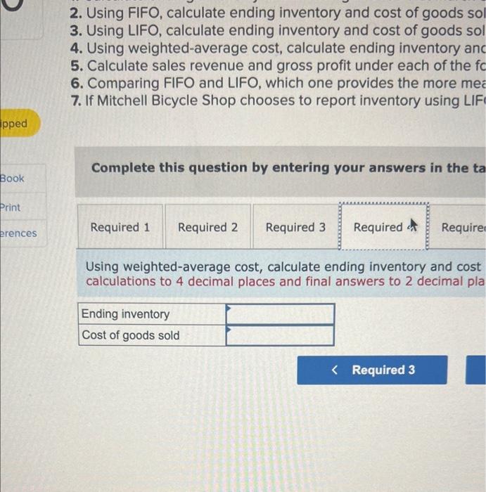 Solved Problem 6-2A (Algo) Calculate ending inventory, cost | Chegg.com