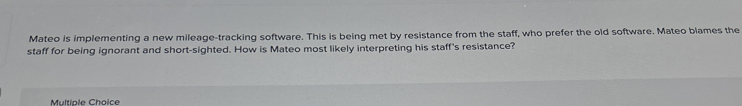Solved Mateo is implementing a new mileage-tracking | Chegg.com
