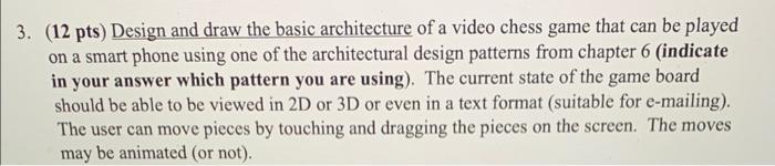 Solved (12 pts) Design and draw the basic architecture of a | Chegg.com