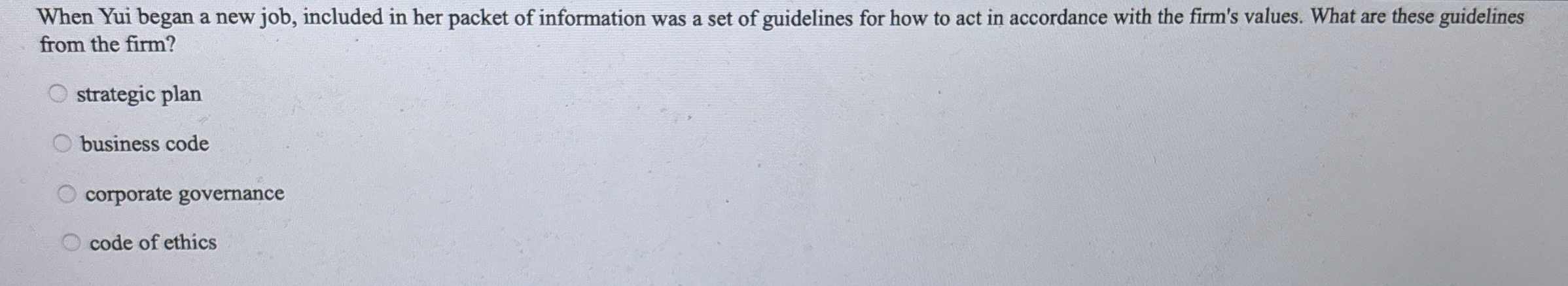 Solved When Yui began a new job, included in her packet of | Chegg.com