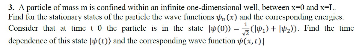 Solved Please solve the following problem in Quantum | Chegg.com