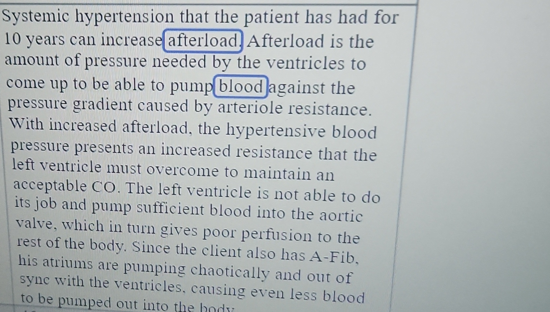 Solved Systemic hypertension that the patient has had for 10 | Chegg.com