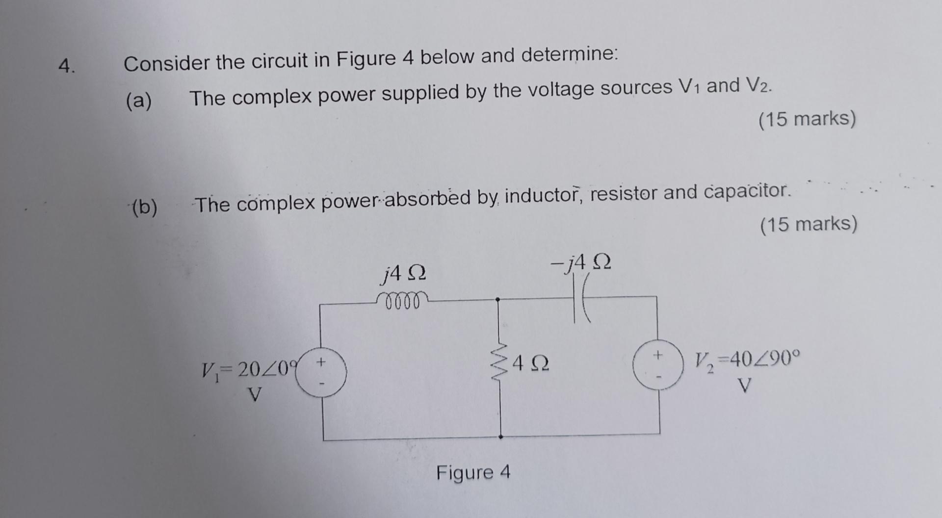 Solved calculate complex powerConsider the circuit in Figure | Chegg.com