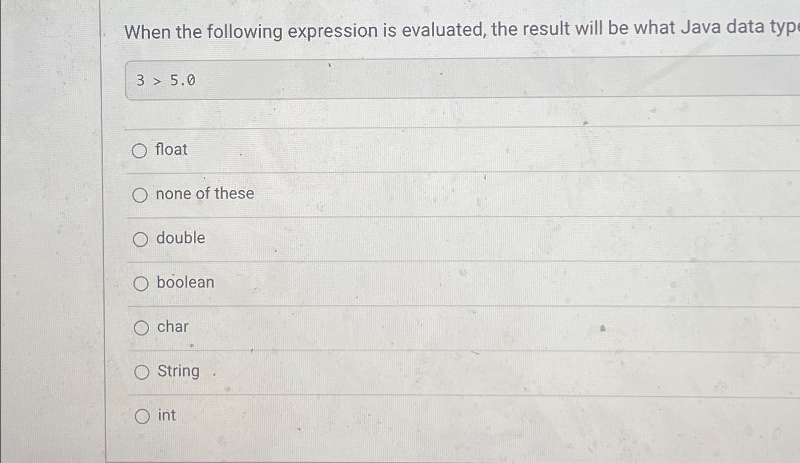 Solved When the following expression is evaluated, the | Chegg.com