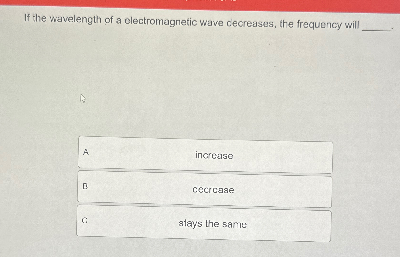 Solved If the wavelength of a electromagnetic wave | Chegg.com
