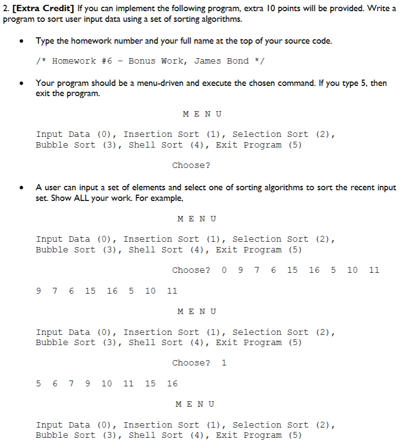 Solved in c++,please. WILL UPVOTE AND MUST WORK EXACTLY LIKE | Chegg.com