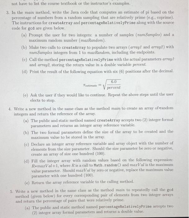Solved not have to list the course textbook or the | Chegg.com