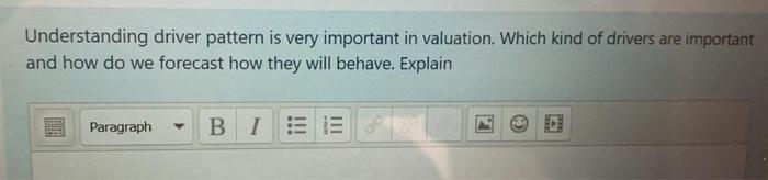 Solved Understanding driver pattern is very important in | Chegg.com