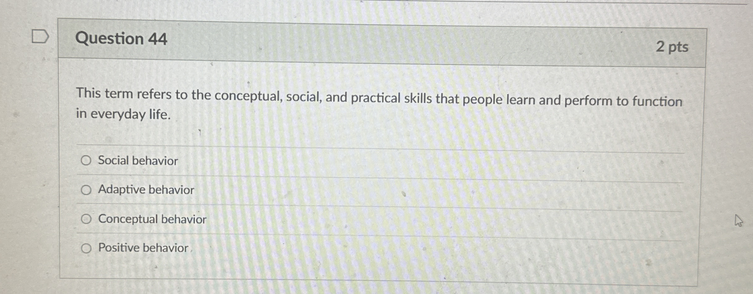 Solved Question 442 ﻿ptsThis term refers to the conceptual, | Chegg.com